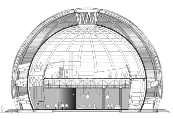Globe-Science-Innovation-timber-pavilion-CERN-Geneva-cross-section-2 ...